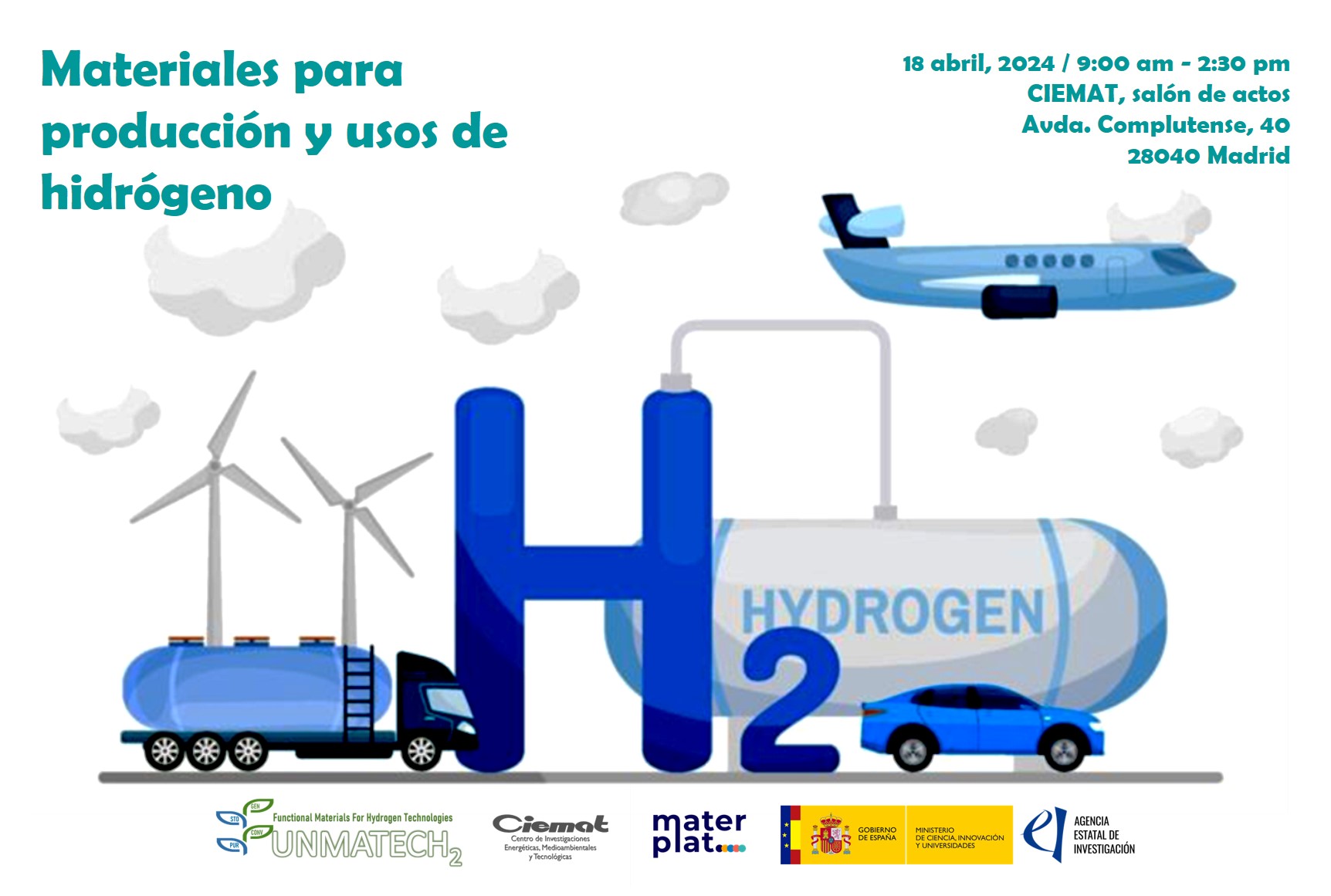 Webinar related to advanced materials for hydrogen production and uses ...